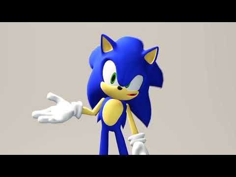 Sonic's stupid, little lip-sync test.
