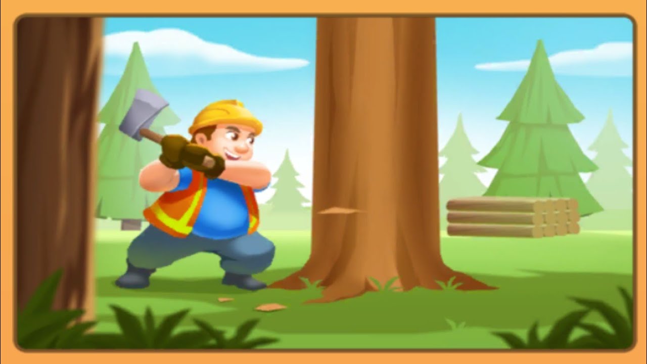 MINI GAMES TIMBER - IDLE FOREST LUMBER INC - YouTube