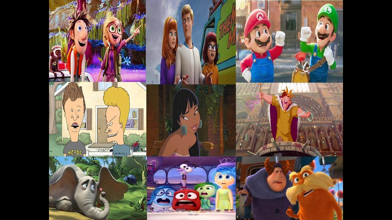 1 second from 55 animated movies - YouTube