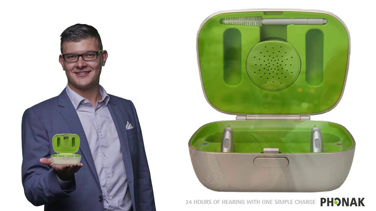 Phonak’s latest rechargeable hearing aid – The Audéo B-R - YouTube