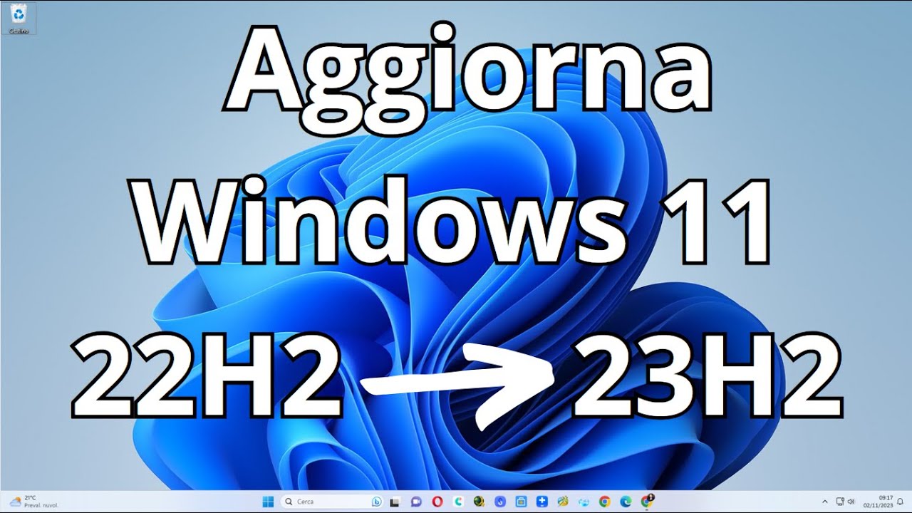 Come forzare l’aggiornamento da 22H2 a 23H2 in Windows 11