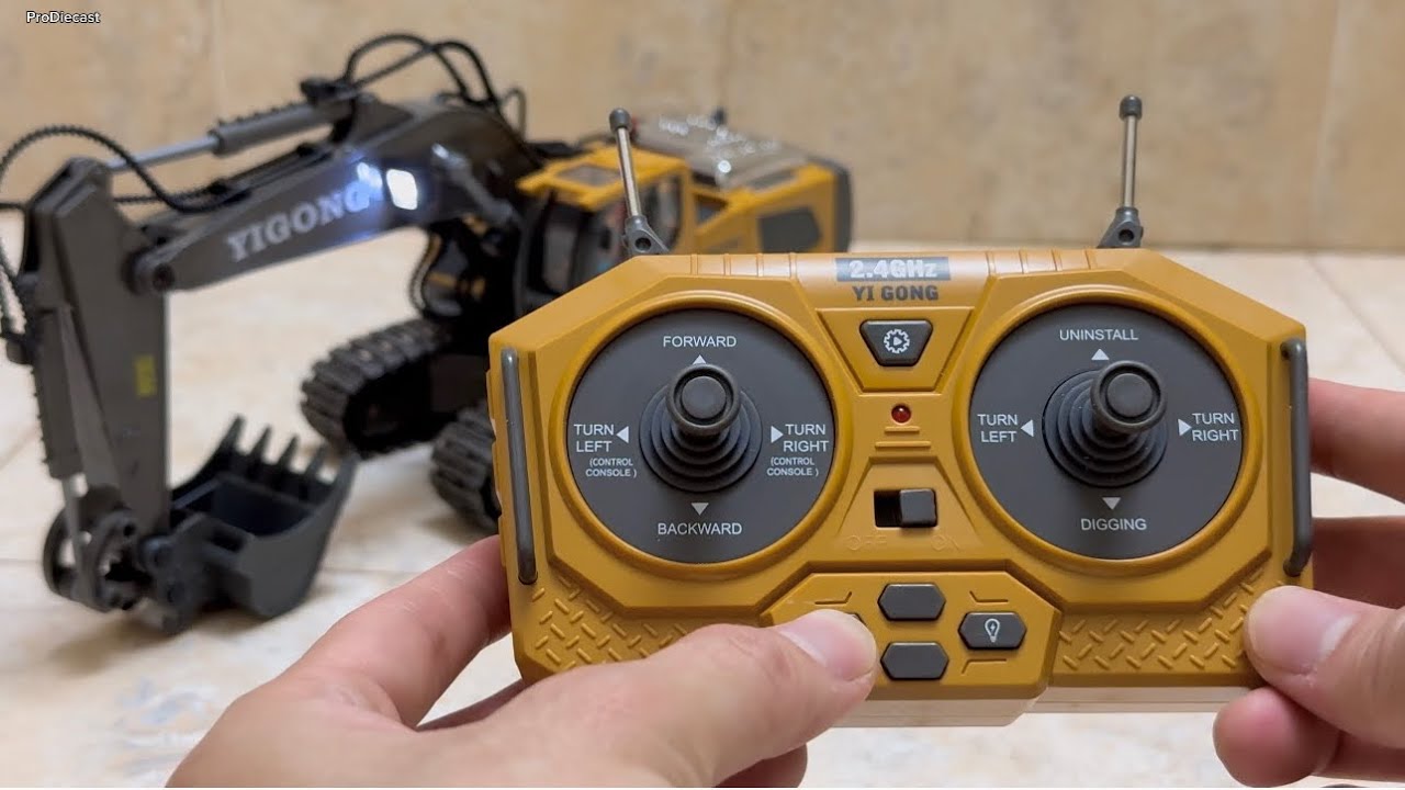 Rc Excavator construction Engineering vehicle | Unboxing & Testing ...