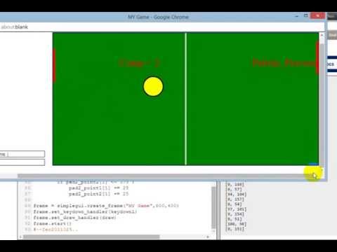Python Pong Game with multi user interface - YouTube