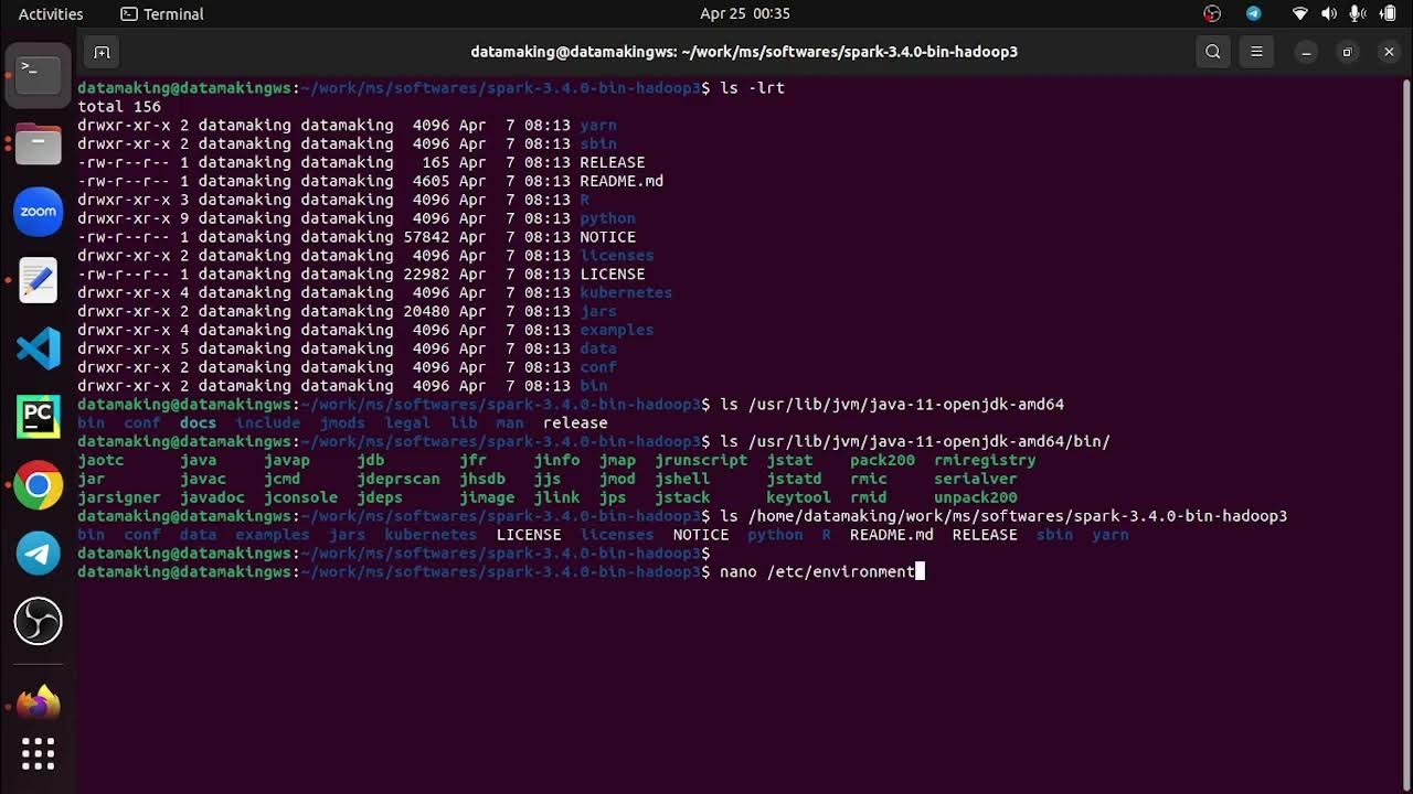 How to install Apache Spark 3.4.0 on Ubuntu 22.04 in Tamil(தமிழ்) | Part 1 | DMT | DataMaking ...