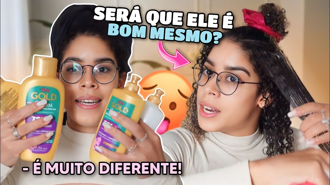 TESTEI O LANÇAMENTO DA NIELY GOLD PARA CACHOS - YouTube