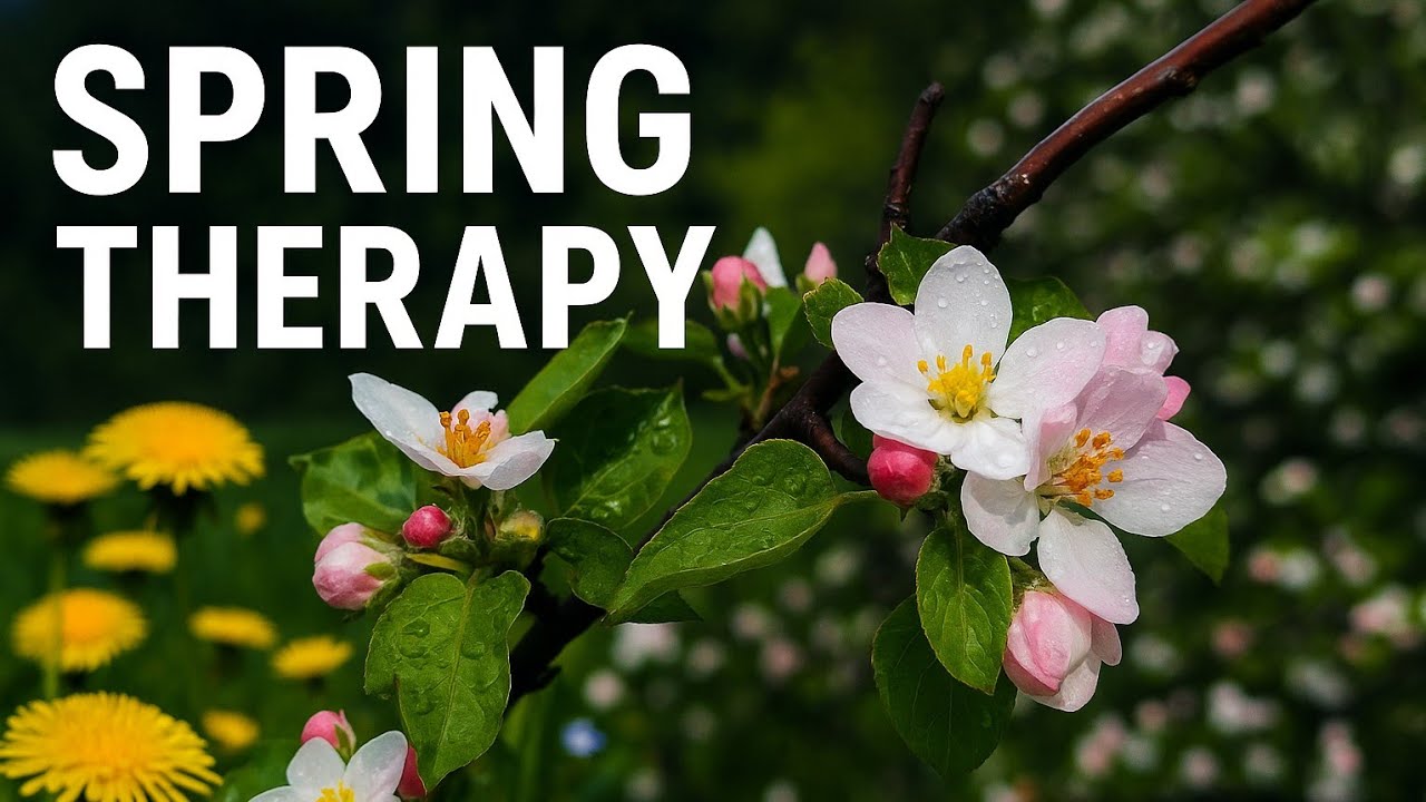 Spring Therapy | Positive Energy, Birds & Peaceful Music - YouTube