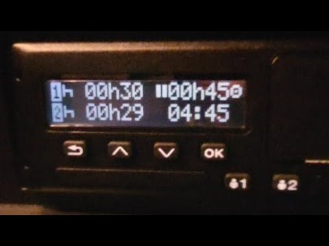 How to set tachograph time on MAN 2022 truck - YouTube