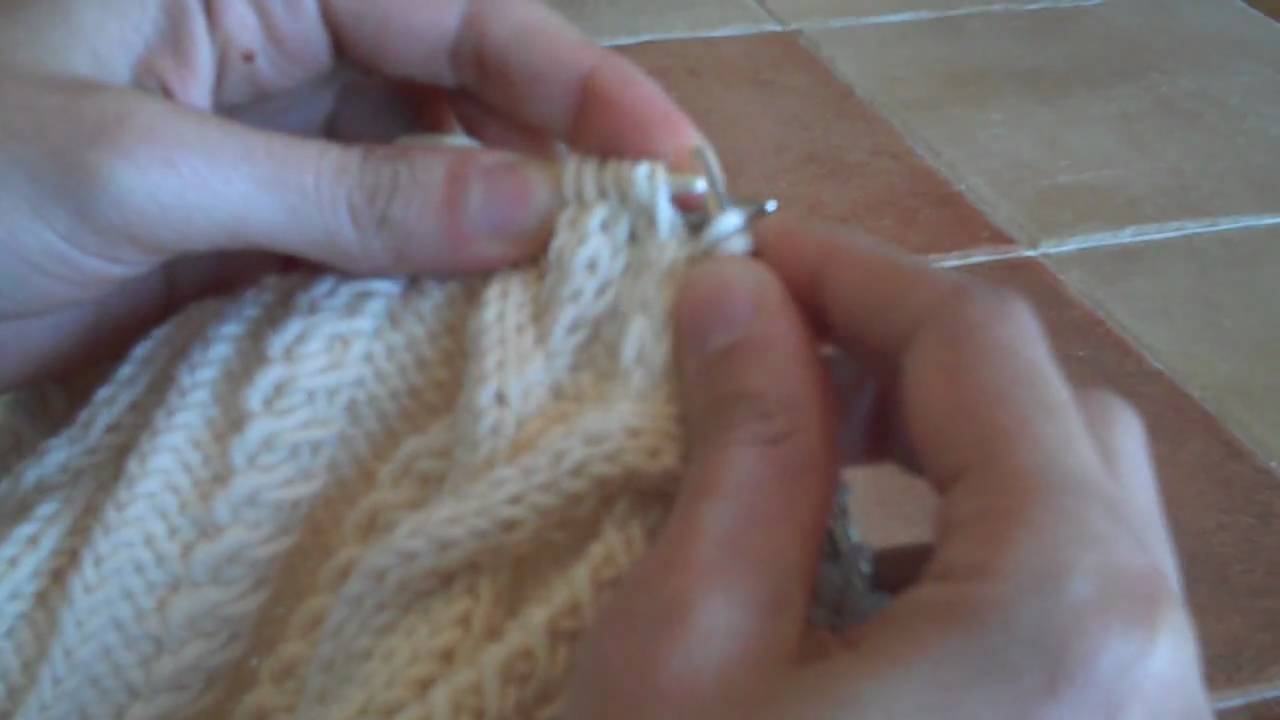 How to Knit a Wrapped Cable - YouTube