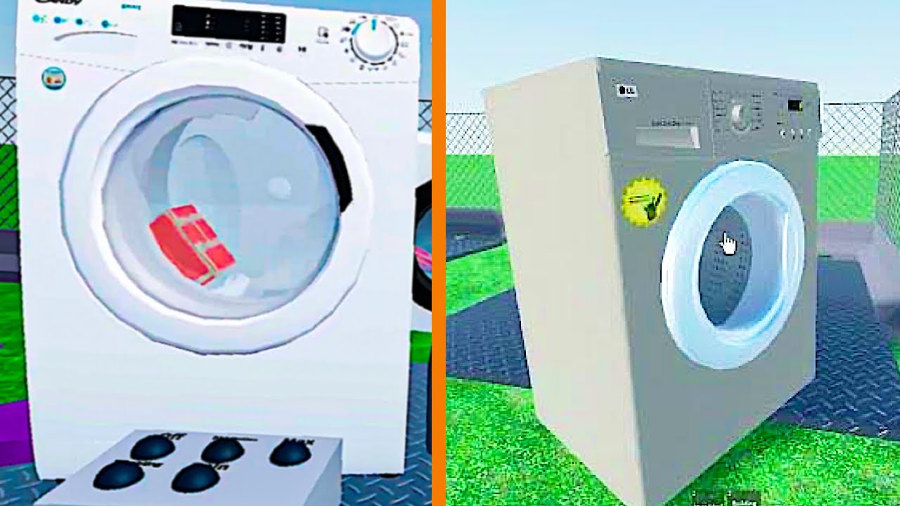 We Destroyed 10 Washing Machines on ROBLOX ! 😱(jumping unbalanced spin ...