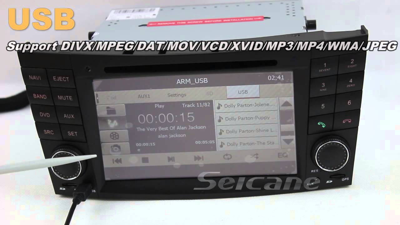Audio upgrade for mercedes w211 head unit - YouTube