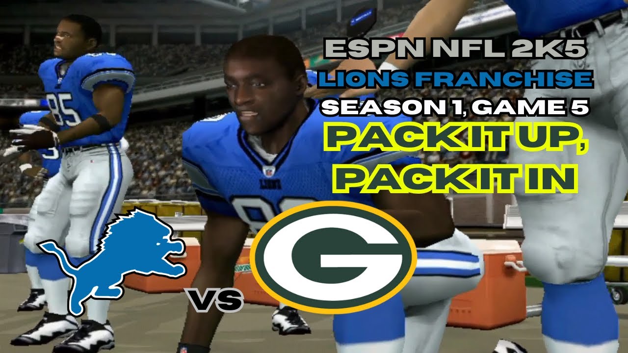 ESPN NFL 2K5 Lions Rebuild Ep 5 | S1 | G5 vs Packers - YouTube
