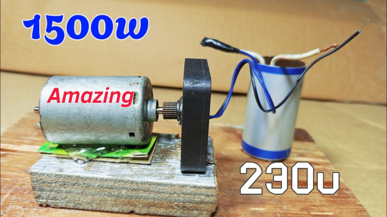 How to make Electric generator project | making generator at 1500w/230v ...