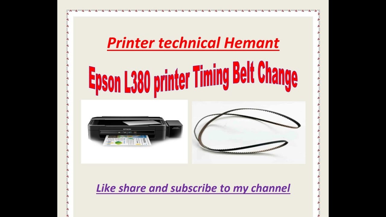 Epson L380 Printer Timing Belt Change YouTube epson-l380-printer-timing-belt-change-youtube