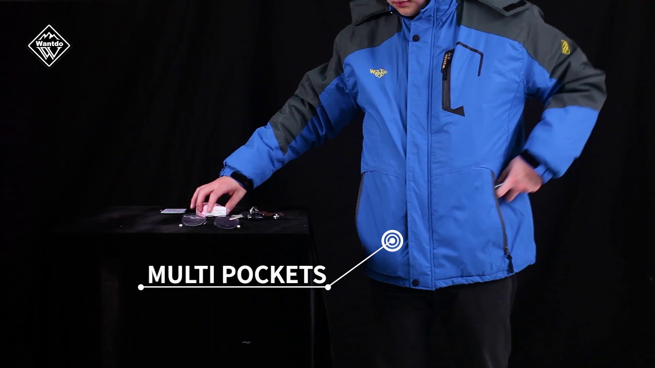 Wantdo Windproof Mountain Jacket for Hiking, Snowboarding, Skiing - YouTube