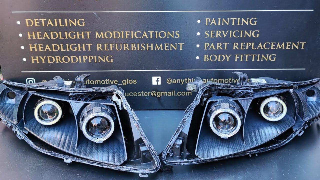 FN2 Type R Custom Headlights - YouTube