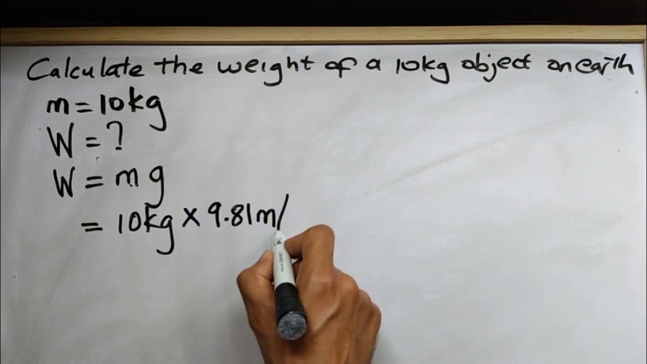 Mass, weight and gravity calculation: Calculating weight - YouTube