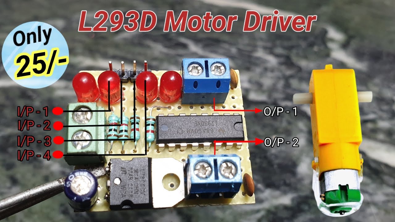 L293d Motor Driver Motor Driver Motor Driver Connection L293d Motor Driver Connection