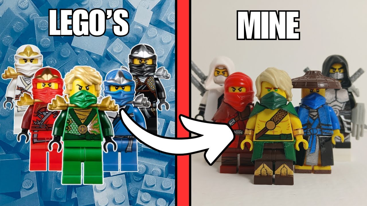 I Made Custom Ninjago Figures - YouTube