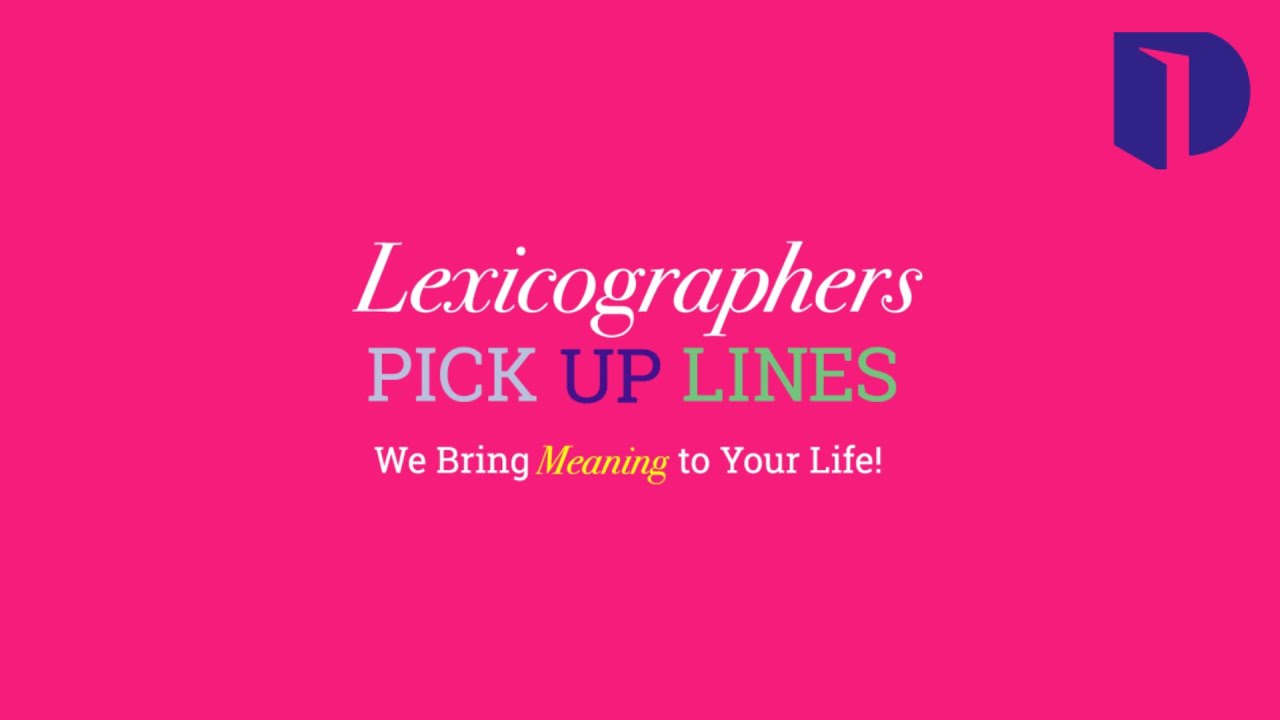 How To Woo A Word Lover: Dictionary Pick-up Lines - YouTube