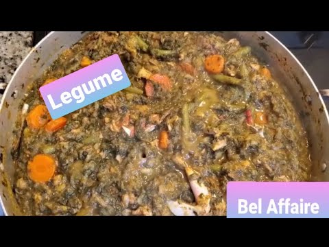 How to make Haitian Legume - YouTube