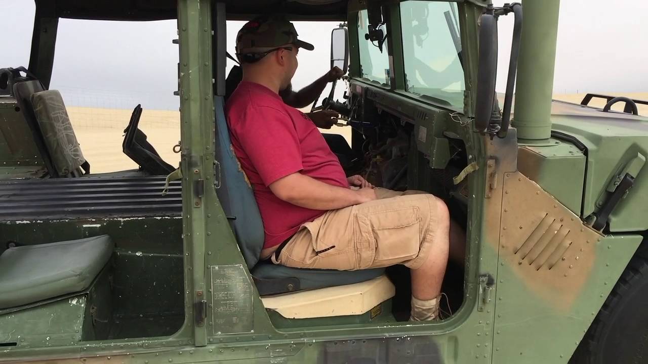 humvee broken throttle cable trail fix - YouTube