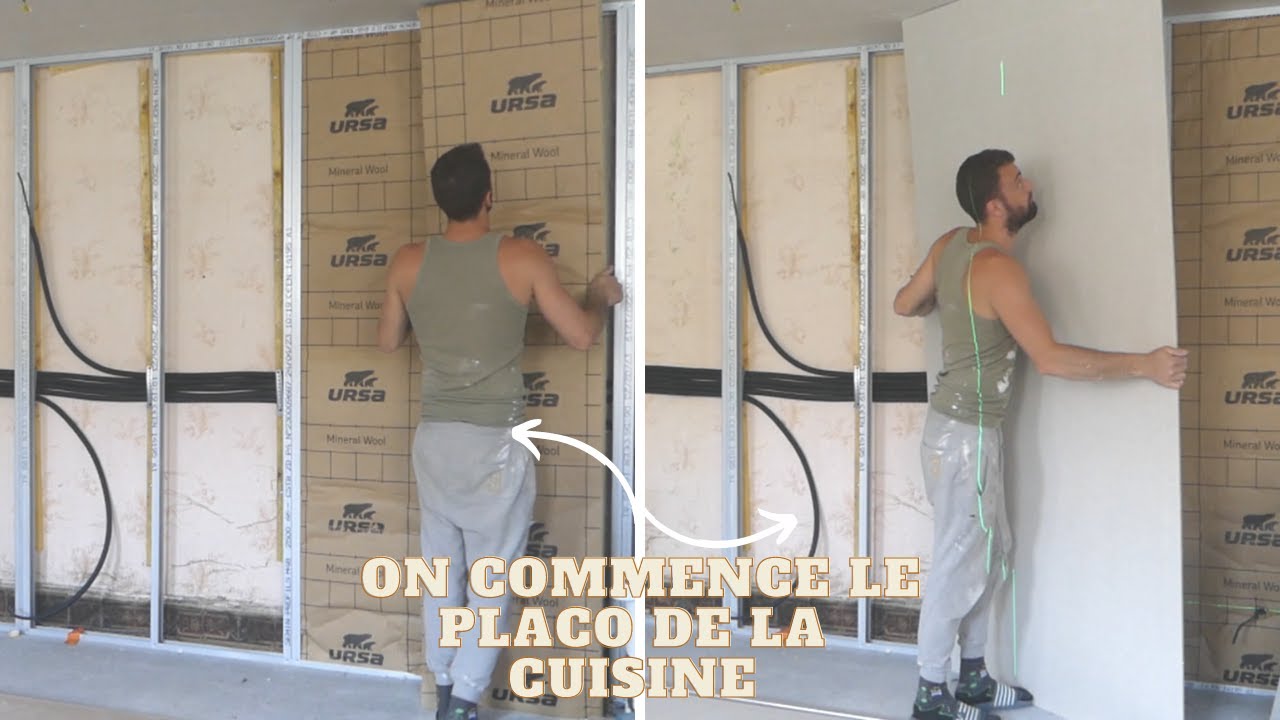 ON COMMENCE LE PLACO DE LA CUISINE / MAISON RENOVATION : EPISODE 126 ...