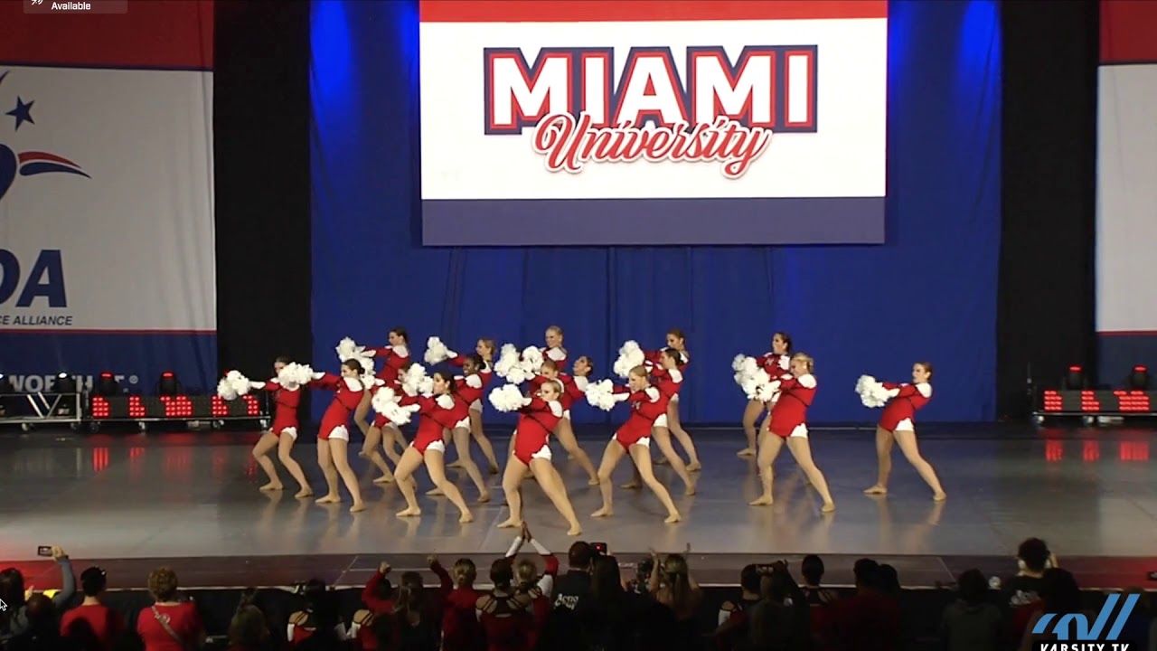 Miami University Dance Team Pom Nationals 2019 - YouTube