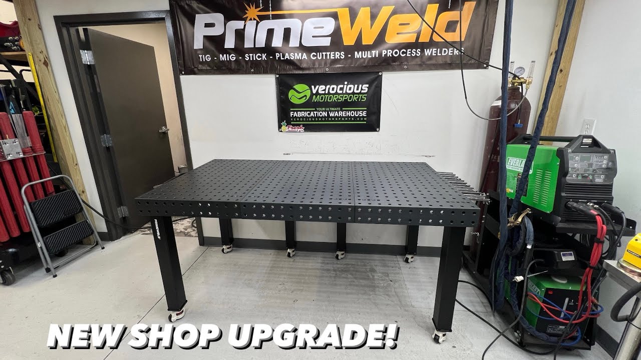 Bolting 3 Primeweld Fixture tables together! - YouTube
