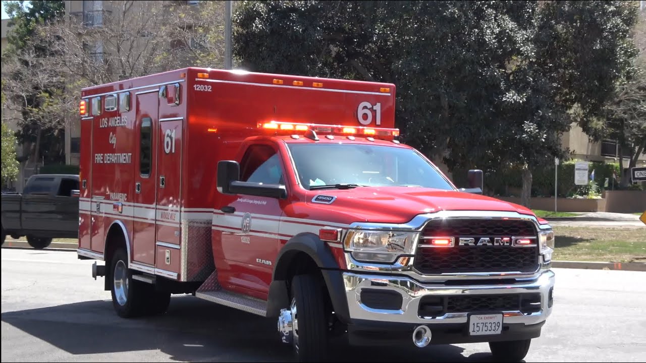 LAFD Rescue 61 Responding - YouTube