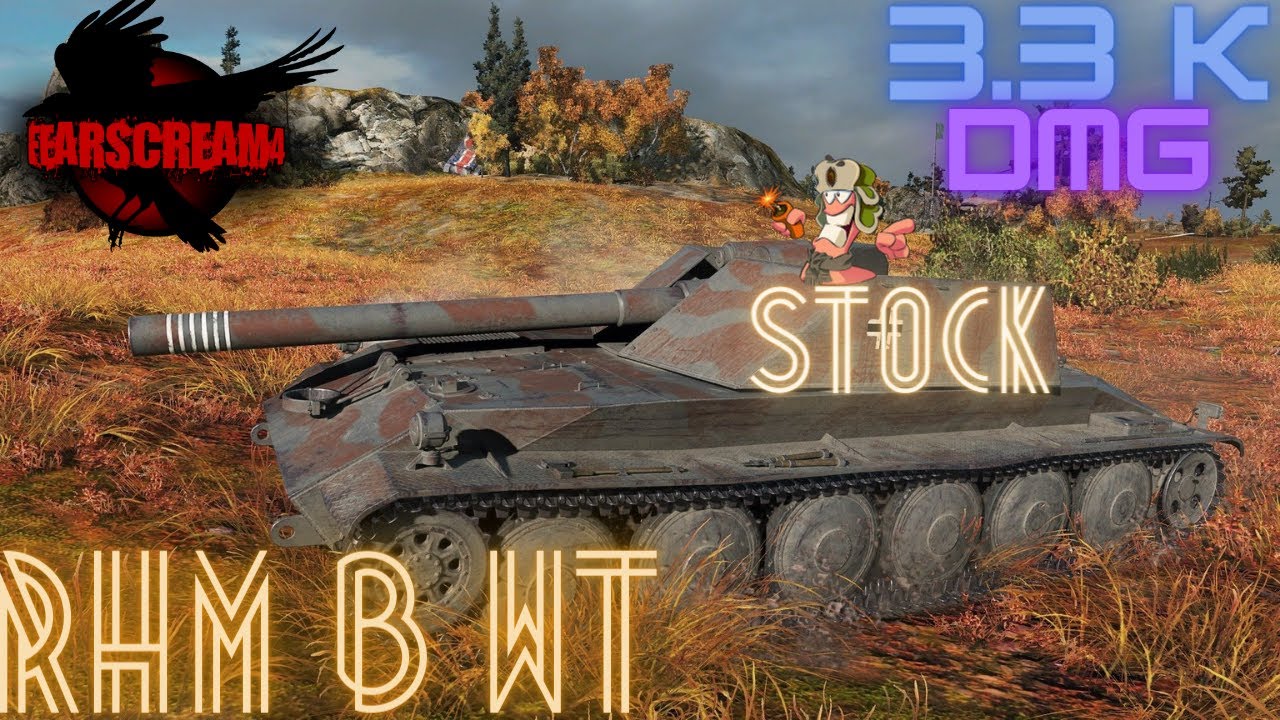Rhm B WT 3,3k Dmg Stock Ausrüstung ein Geiler TD Part #47 WoT Blitz ...