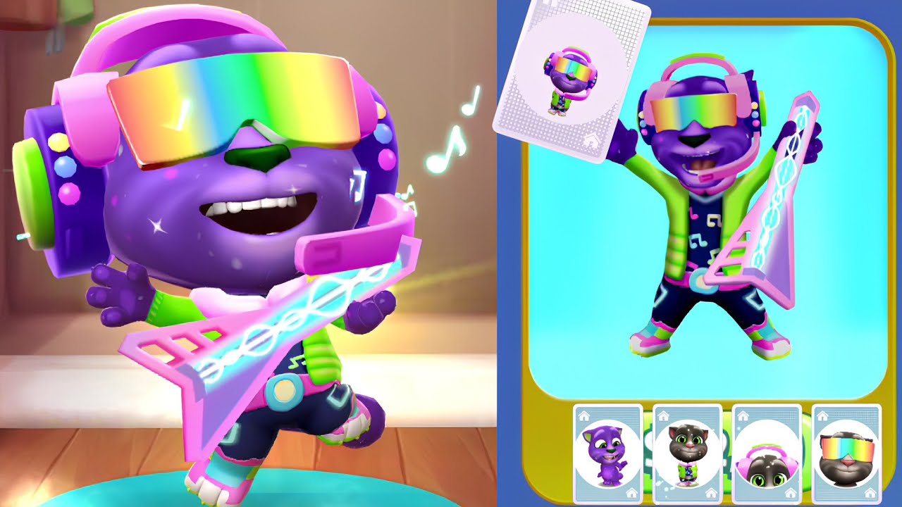 Galactic Pop Star Tom Costume Unlocked in My Talking Tom 2 Christmas ...