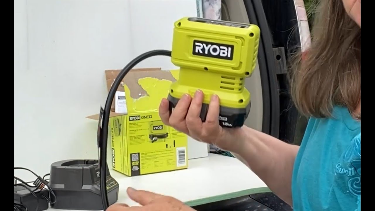 Product Review - Ryobi Tire Pressure Gauge and Inflator, Traveling in ...