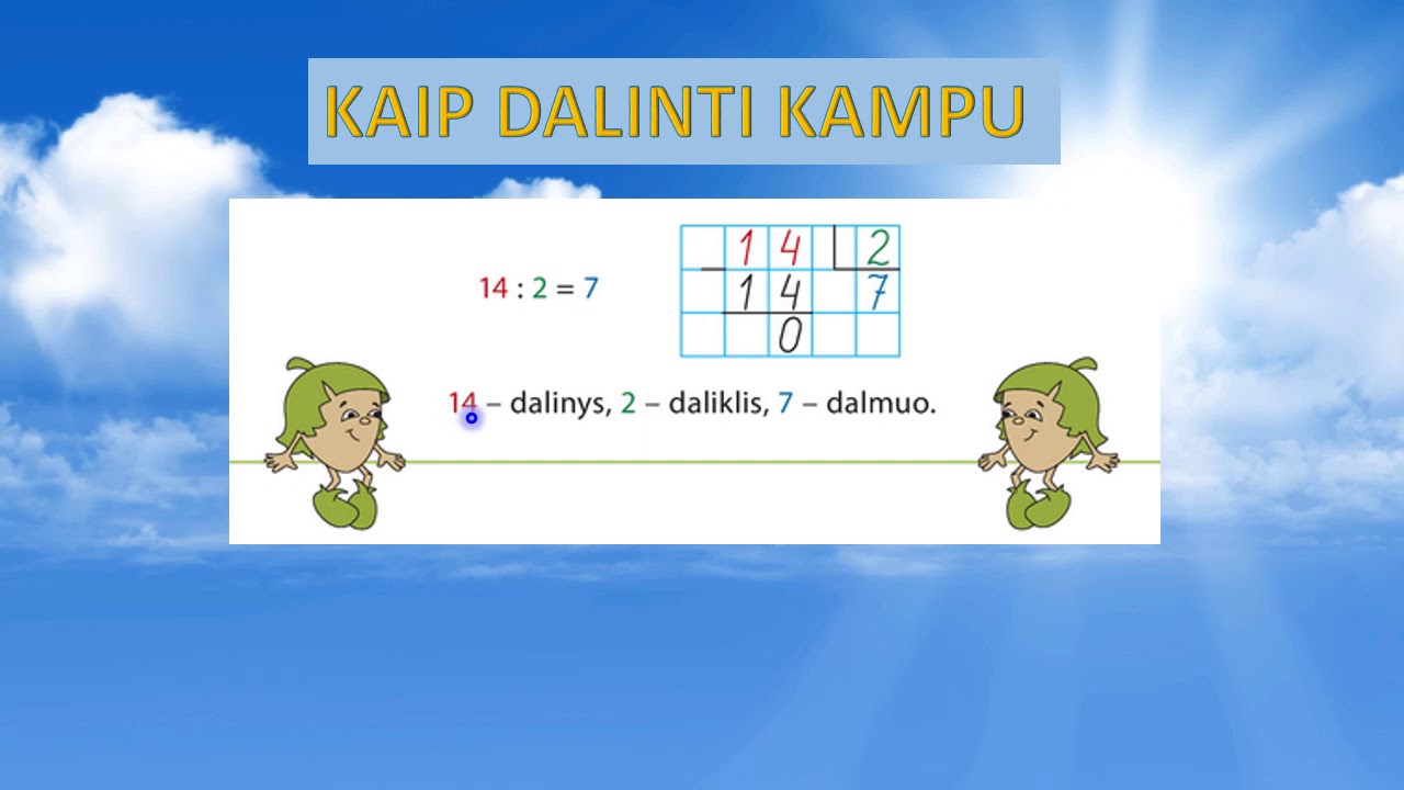 Dalyba kampu 3 klasė (1) - YouTube