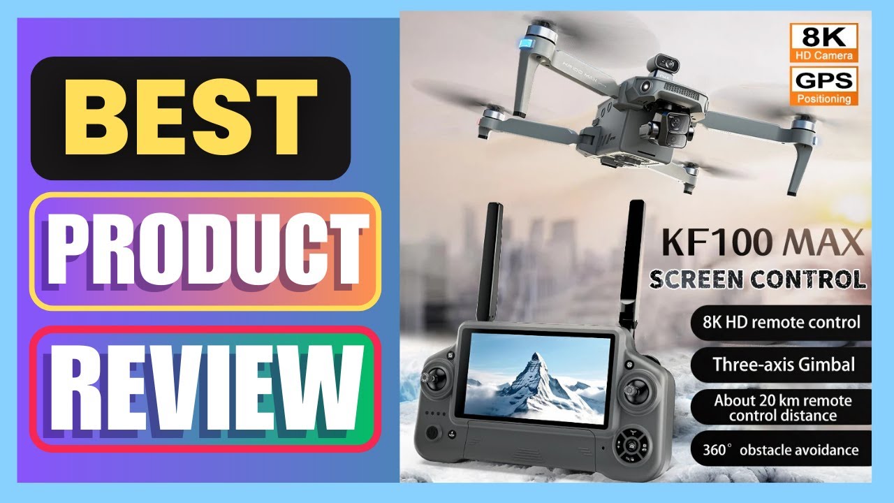 Best NEW KF100/KF100 MAX GPS Drone With Screen 8K - YouTube