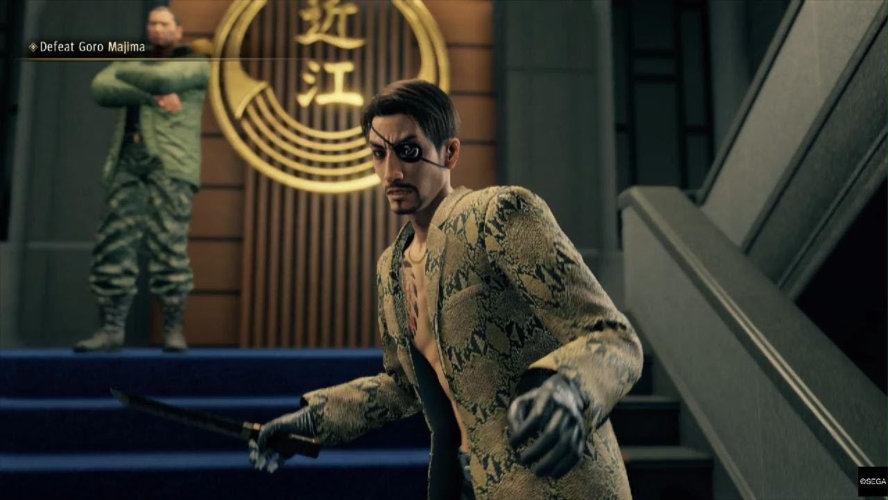 Yakuza: Like A Dragon - Majima and Saejima boss fight intro - YouTube