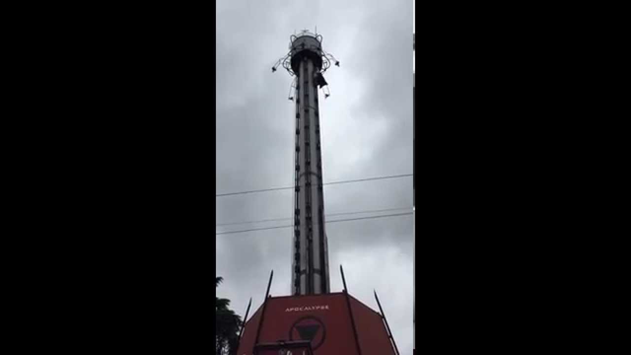 Apocalypse drop tower - YouTube