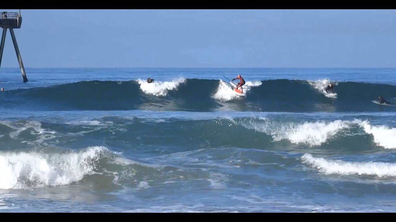 Huntington Beach, CA, Surf, 8/12/2015 - (1080p) - YouTube