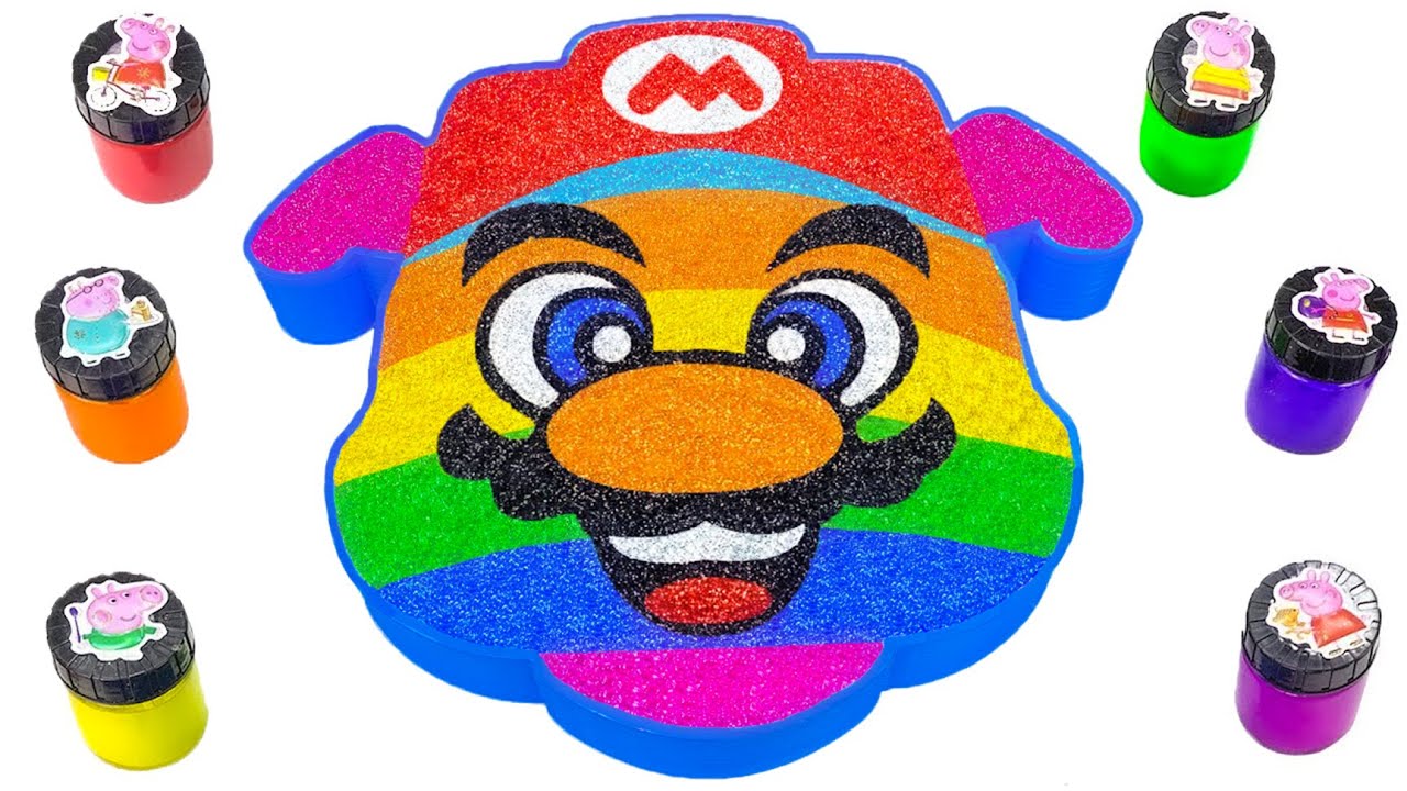 Satisfying ASMR Video | Mixing Glitter Slime, Making a Super Mario ...