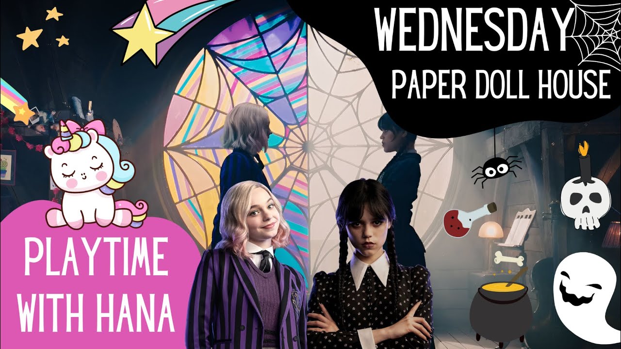 Build Wednesday and Enid in Quiet House - Menyusun Paper Doll House ...