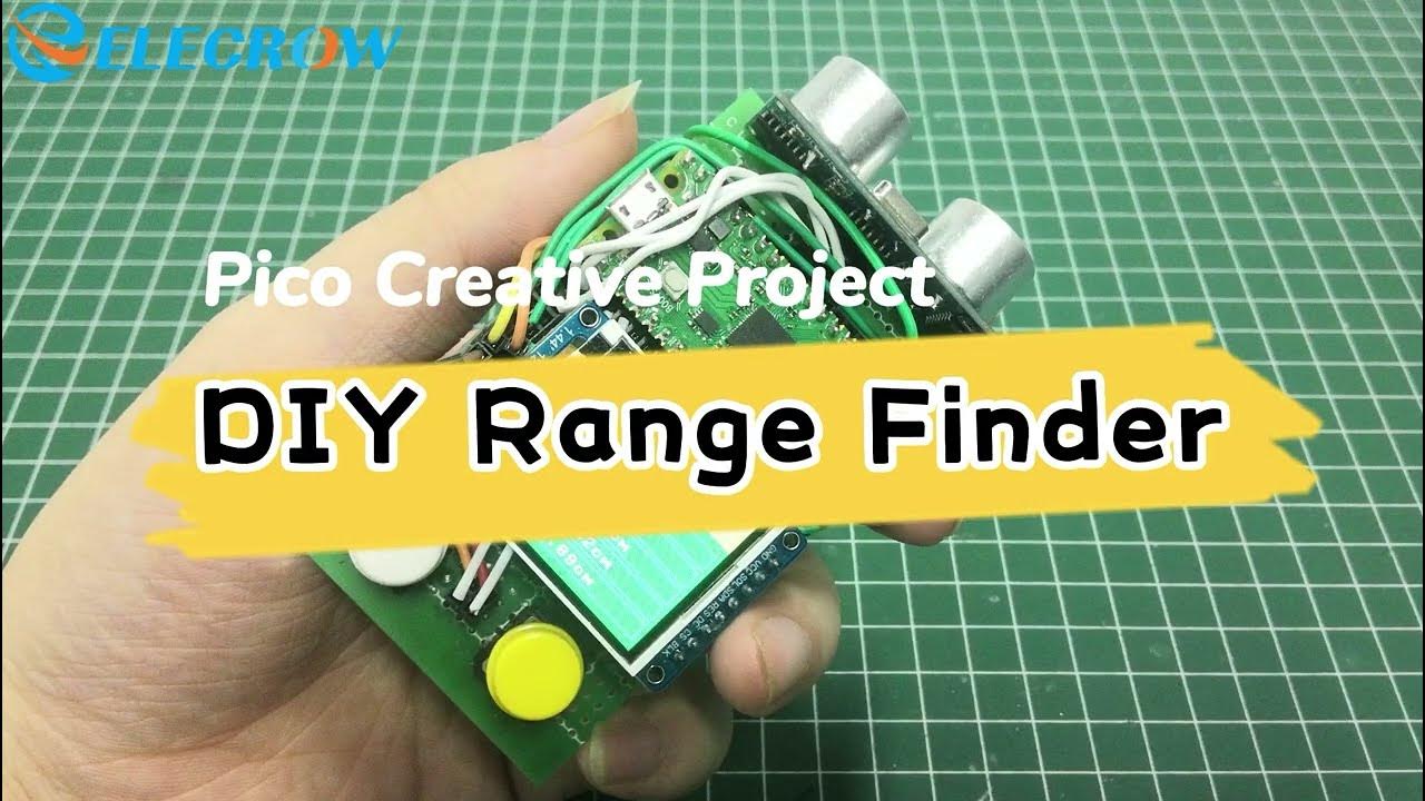DIY Range Finder with Pico w and Elecrow 1.44 " TFT Display - YouTube