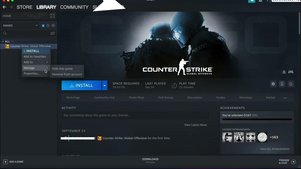 How to delete csgo on mac - YouTube
