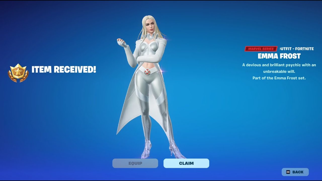 I Unlocked *Emma Frost* in Fortnite! - YouTube