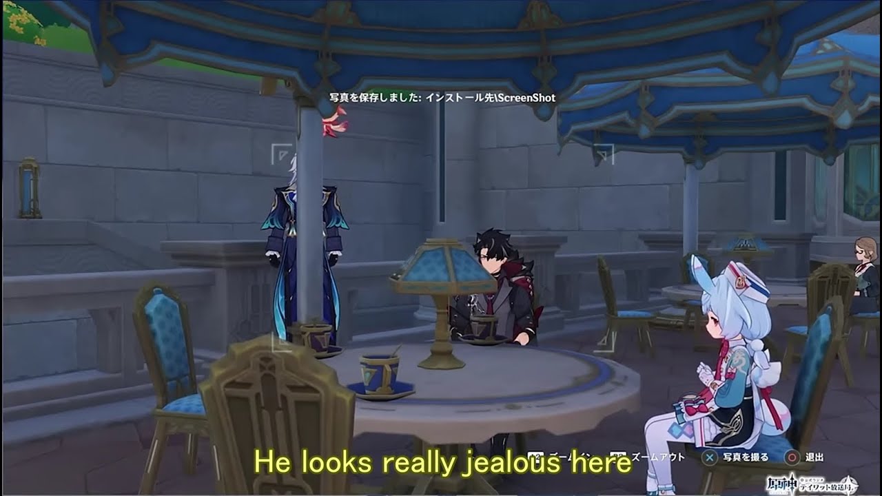 A Normal Tea Party With Sigewinne Jp Va | Ft: Aether, Paimon Jp Va ...