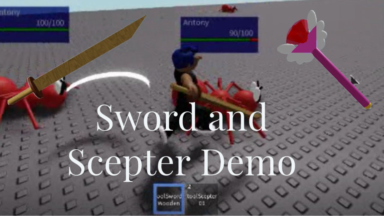 Roblox Sword and Scepter Weapon Demo (Short Clip) - YouTube