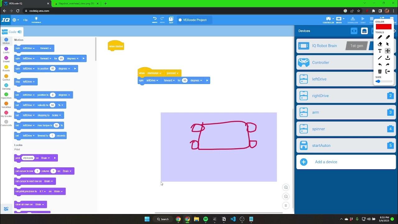 Old How To Program Autonomous For Vex Iq In Vexcode Iq Blocks Youtube