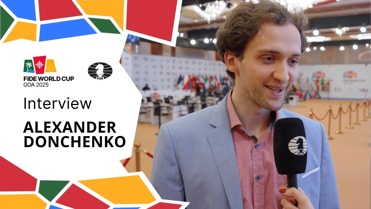 Interview with 🇩🇪 Alexander Donchenko | TieBreaks | Round 5 | FIDE ...