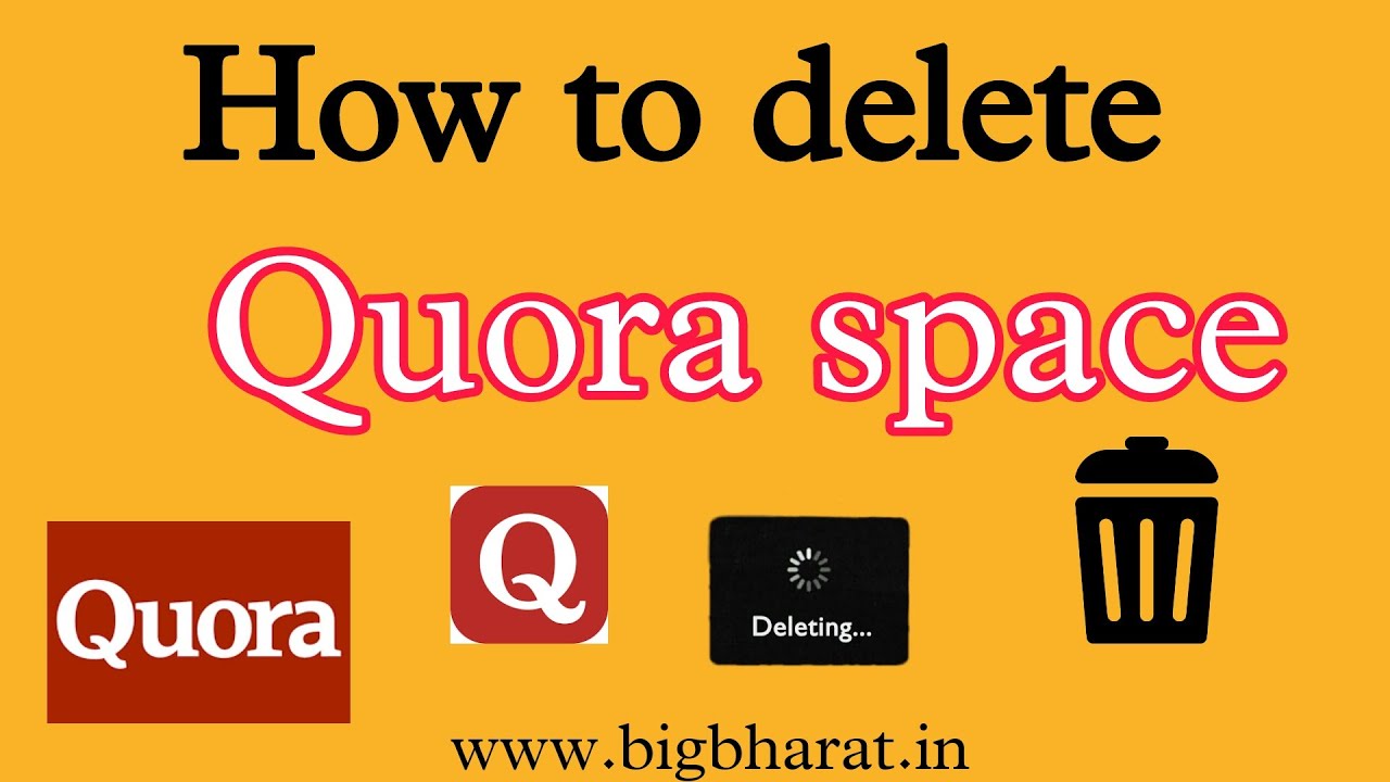 How to Delete Quora space | How to disable Quora space #Quora#disable # ...