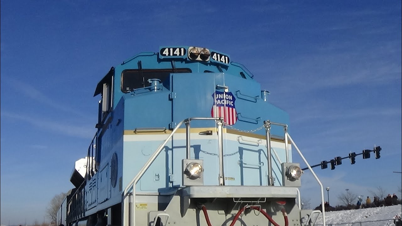 UP 4141- George Bush Unit, Omaha, NE, 12/9/2018 - YouTube