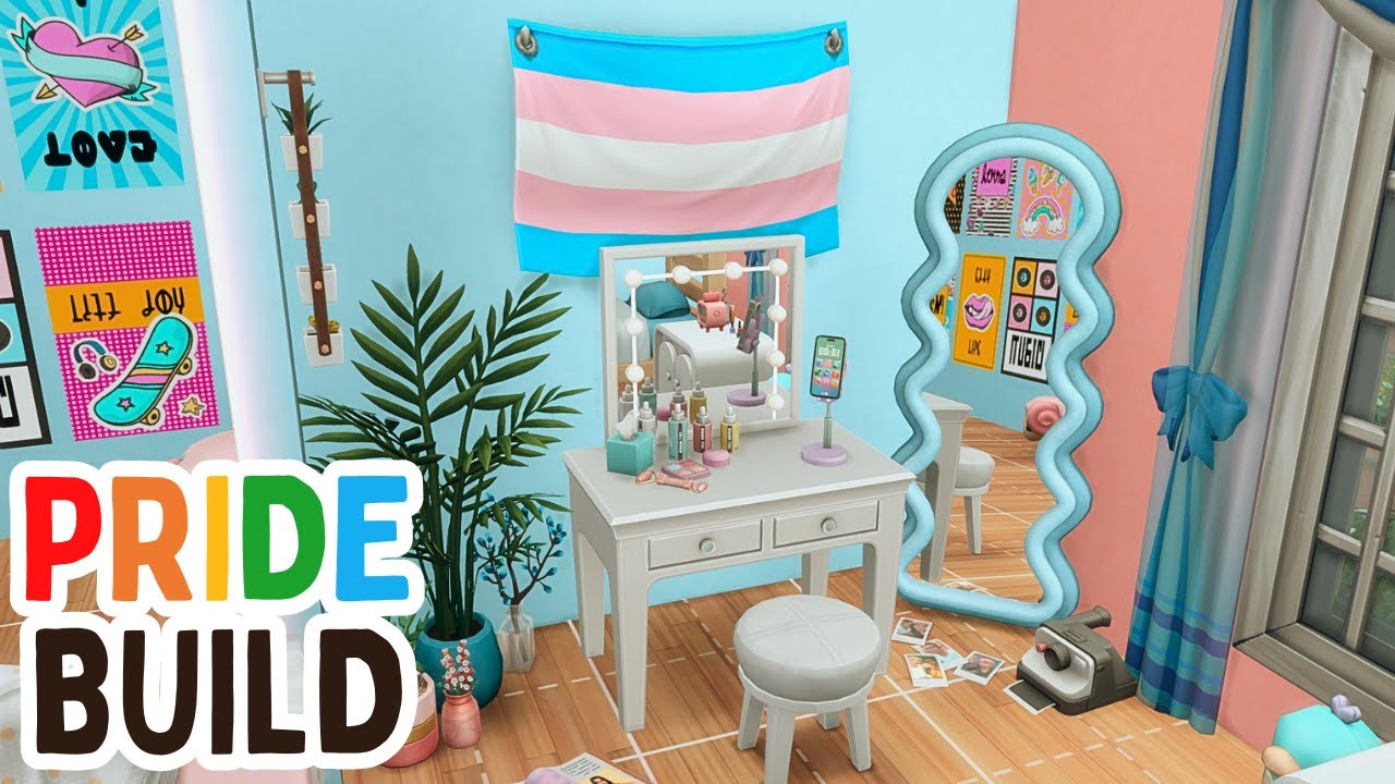 Every Bedroom is a Different PRIDE FLAG 🌈 Part 2 | The Sims 4 Build ...