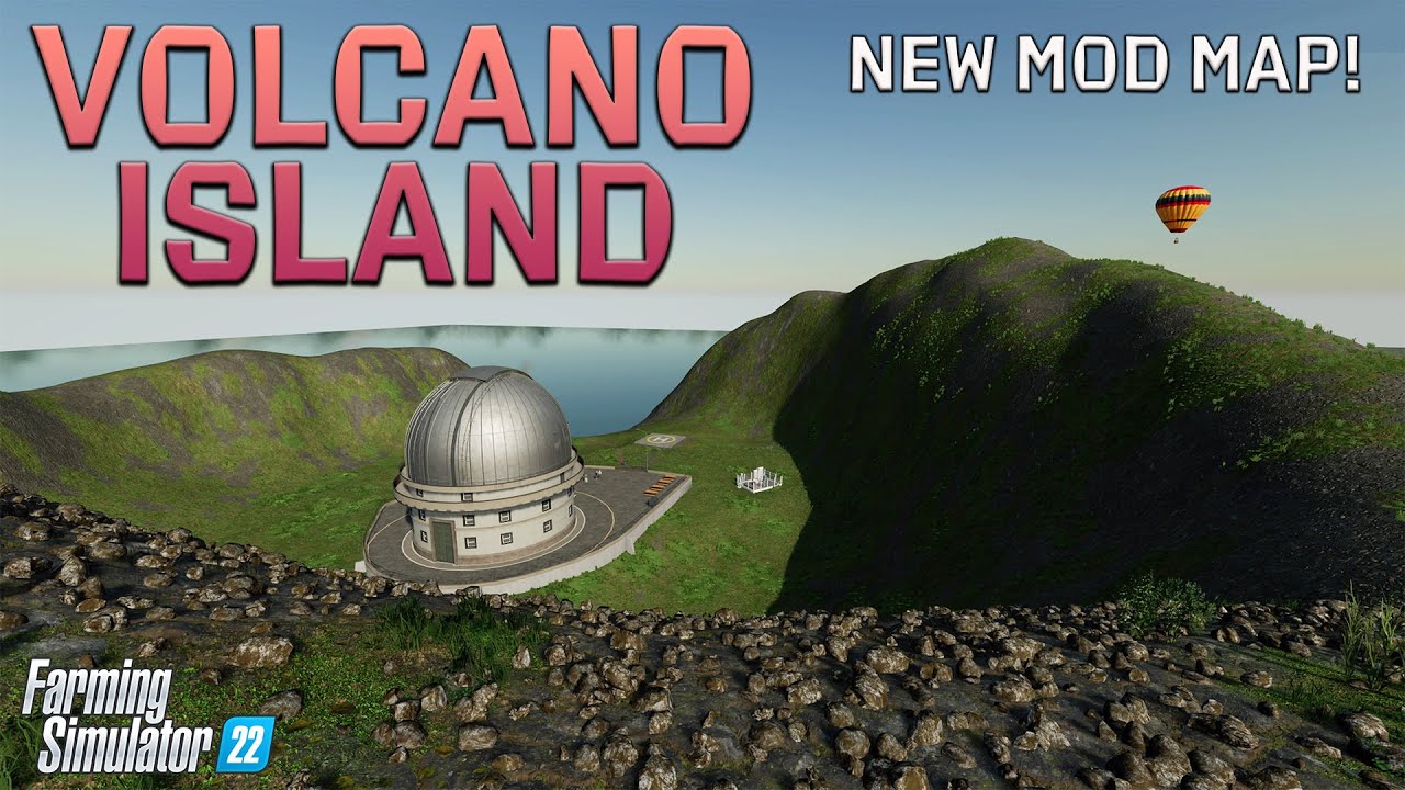 “VOLCANO ISLAND” FS22 MAP TOUR! | NEW MOD MAP! | Farming Simulator 22 ...